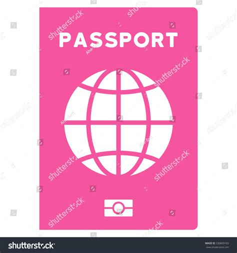 World Passport Vector Icon Style Flat Stock Vector Royalty Free