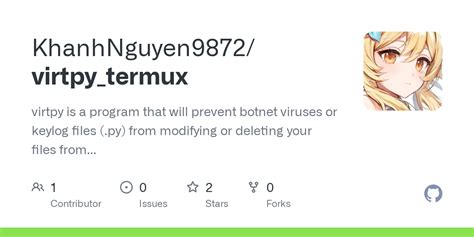 Github Khanhnguyen Virtpy Termux Virtpy Is A Program That Will