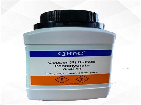Qrec Copper Ii Sulfate Pentahydrate Cupric Sulfate Ar G