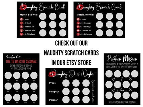Scratch Off Card Naughty Scratch Card Sex Scratch Card Anniversary Scratch Card Birthday