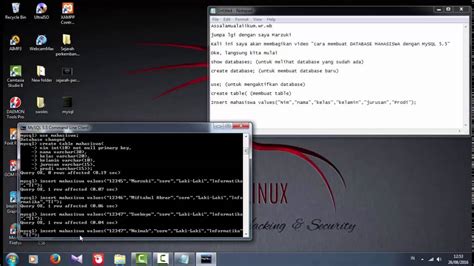 Cara Membuat Database Mahasiswa Dengan Mysql 55 Youtube