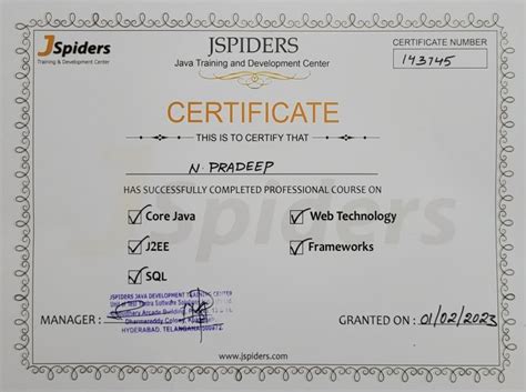 Pradeep Nampally On Linkedin Hello Connections I Have Successfully Completed The Java Full Stack