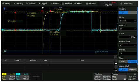 Bq34z100 G1 I2c Sda Line Pulled Low For About 1 Sec After Chip Acks On 0x55 Power Management