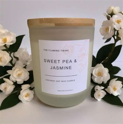 Sweet Pea Jasmine Candle Lazy Daisy Florist