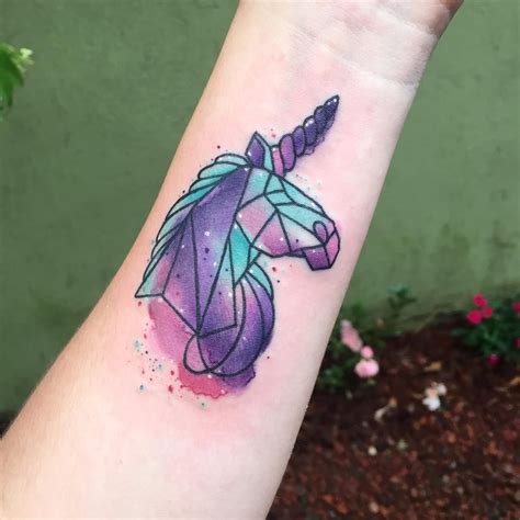 Watercolor Unicorn Tattoo At Explore Collection Of