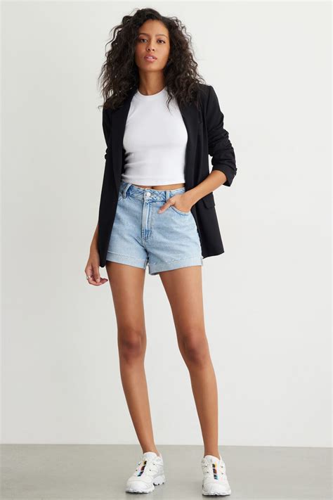Claudia Jean Mom Shorts Blue Dynamite