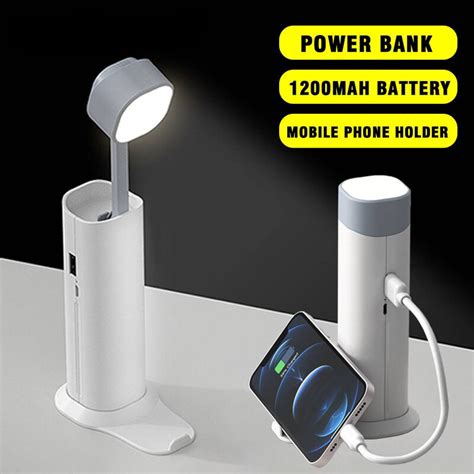 D2 Led 책상 테이블 램프 조명 3 모드 손전등 Edc 밝기 조절 터치 접이식 Usb 토치 침대 옆 독서 눈 보호 야간 조명