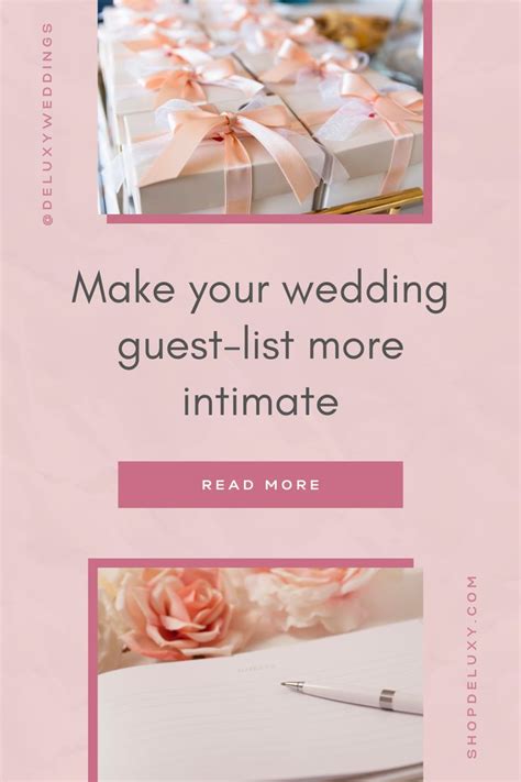Make Your Wedding Guest List Intimate Wedding Guest List Wedding Planning Guide Wedding Guest