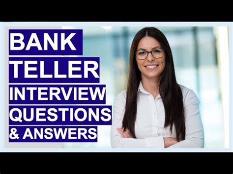 Bank Teller Interview Questions And Answers Youtube