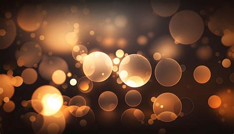 Premium Photo Abstract Orange Bokeh Background