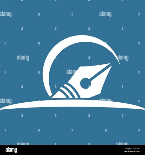 Nib Logo Template Vector Symbol Nature Stock Vector Image Art Alamy