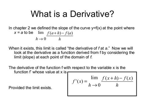 3 1 derivative of a function