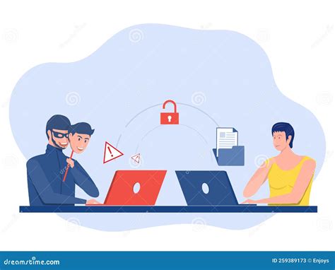 Criminal Hacker Holding Friends Mask For Hacking On Notebook Laptop Screen Stealing Data Cyber