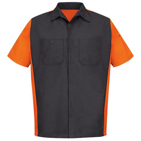 Mens Short Sleeve Two Tone Work Shirt Red Kap® Red Kap®