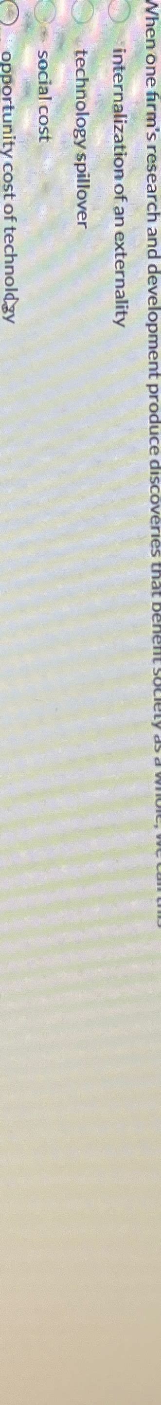 Solved Internalization Of An Externalitytechnology