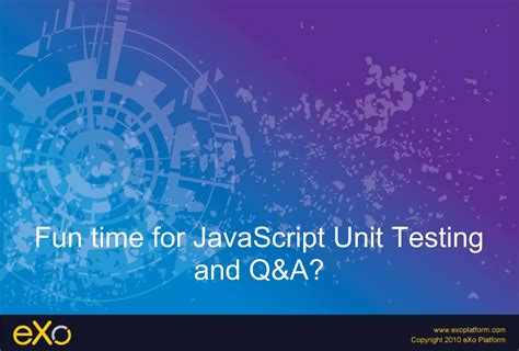 Javascript Unit Testing Framework Ppt Free Download