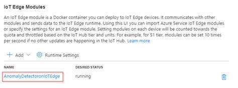 在 IoT Edge 上运行异常检测器 Azure AI services Microsoft Learn