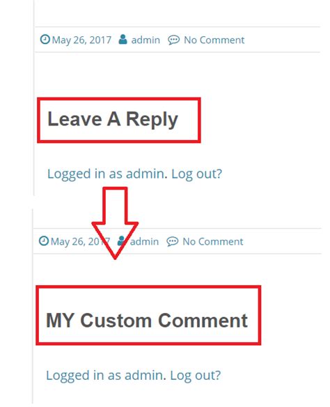 Change Comment Form Title Leave A Comment To Custom WordPress Theme Store InsertCart
