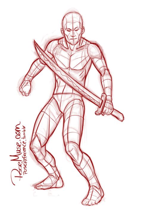 Drawing Poses Sword