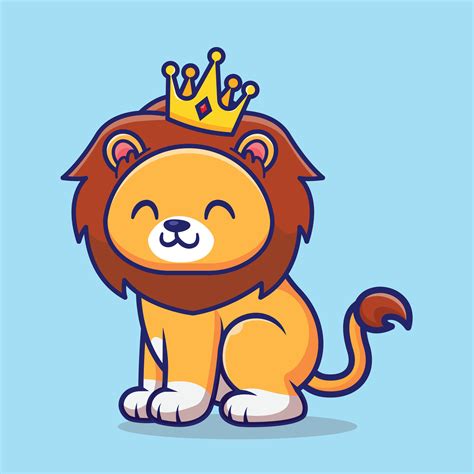 Cute Lion King Illustration 49319081 Vector Art At Vecteezy