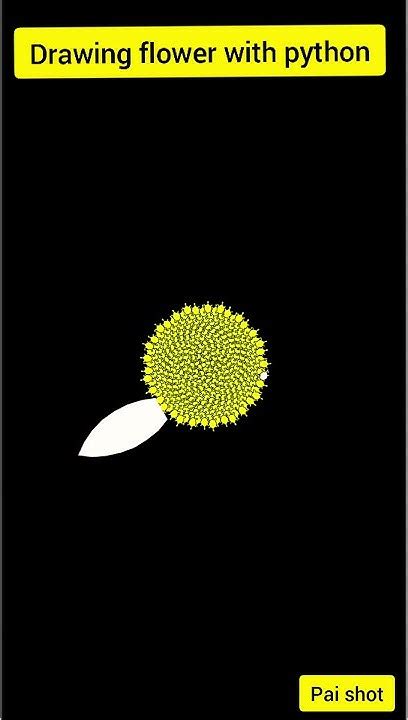 Draw A Simple Flower With Python Turtleshorts😍😍 Youtube