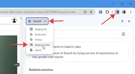 Hide Ads And Unwanted Web Junk With Chrome Reading Mode Panel