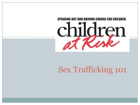 Sex Trafficking Presentation