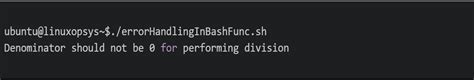 Bash Function Return Value