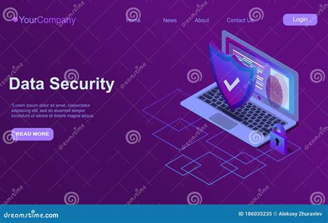 Cybersecurity Isometric Flowchart Composition Vector Illustration Cartoondealer Com