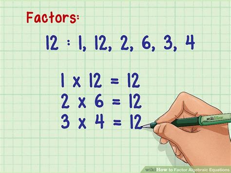 3 Ways To Factor Algebraic Equations WikiHow