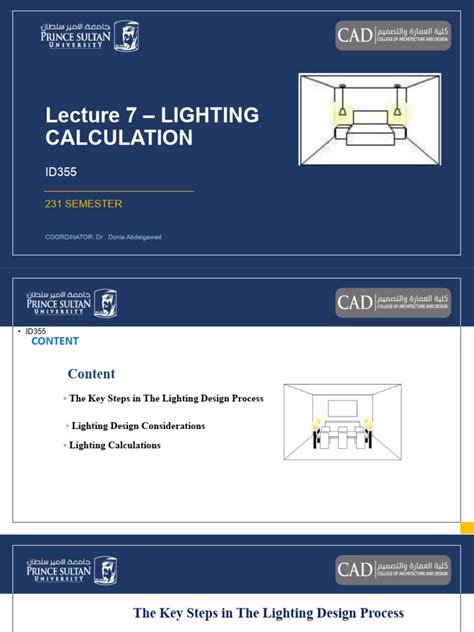 Lecture 7 Lighting Calculation Pdf Lighting Incandescent Light Bulb