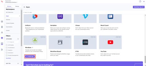 Wordbee App Installation Guide Contentstack