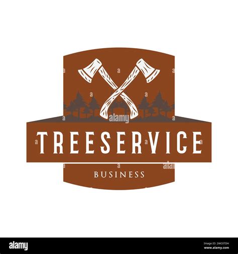 Tree Service Icon Logo Design Template Stock Vector Image Art Alamy