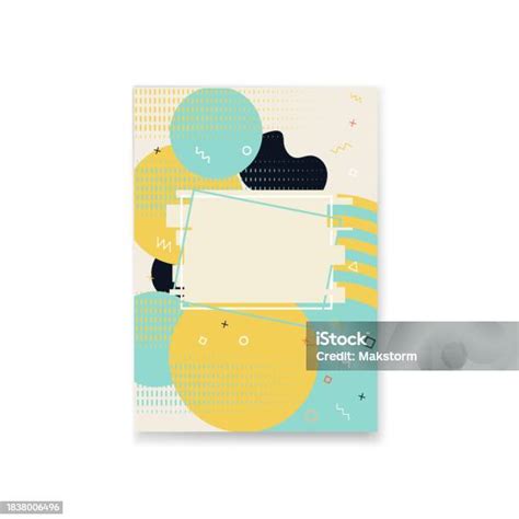 기하학적 모양과 텍스트를 위한 장소가 있는 추상적인 배경입니다 벡터 일러스트 레이 션입니다 0명에 대한 스톡 벡터 아트 및 기타