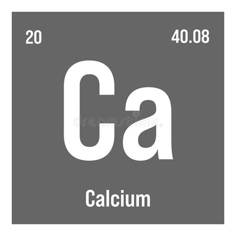 Calcium Ca Periodic Table Element Stock Vector Illustration Of Vector Scientific 283458901