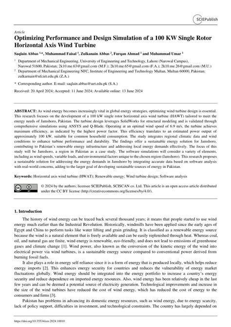 Pdf Optimizing Performance And Design Simulation Of A 100 Kw Single