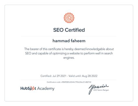 hammad faheem on linkedin alhamdulillah hubspotacademy hubspotcertified