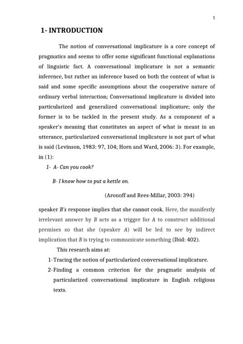 Pdf Particularized Conversational Implicature In English Religious Texts