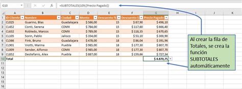 Cómo Usar La Función Subtotales En Excel