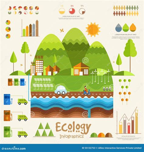 Creative Ecology Infographic Elements Stock Illustration Illustration Of Analysis Business