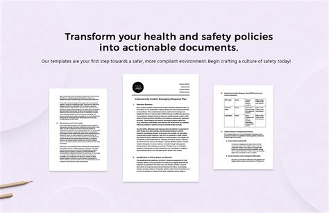 Cybersecurity Incident Emergency Response Plan Template In Word Pdf
