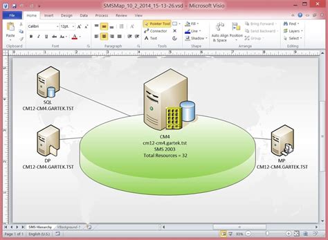 Create A Visio Diagram Of An Environment Recast Software