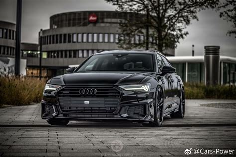 奥迪新a6 Avant，全黑色帅。 新浪汽车
