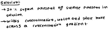 Solved What Approximate Concentration Of Sucrose Solution Is Isotonic