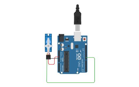Circuit Design Conducción De Un Servomotor Tinkercad