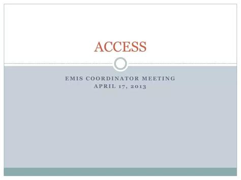 Ppt Access Powerpoint Presentation Free Download Id3724038