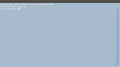 Required Process To Install Nam Network Simulation Tools