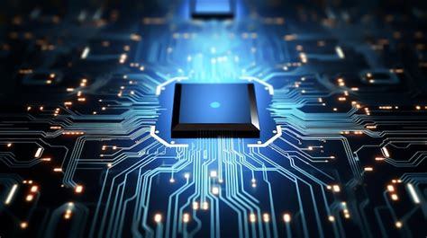 Photo Processor On Computer Circuit Board With Microchips Generative Ai Premium Ai Generated Image