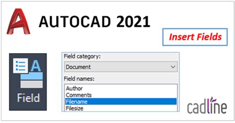 Autocad 2021 How To Insert Fields Arkance Uk Community
