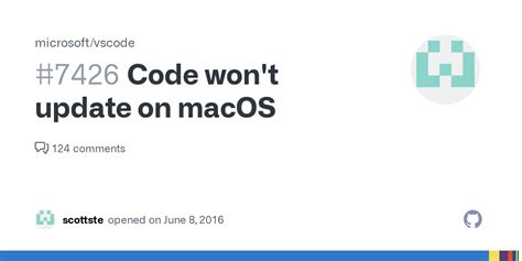 Code Wont Update On Macos · Issue 7426 · Microsoftvscode · Github